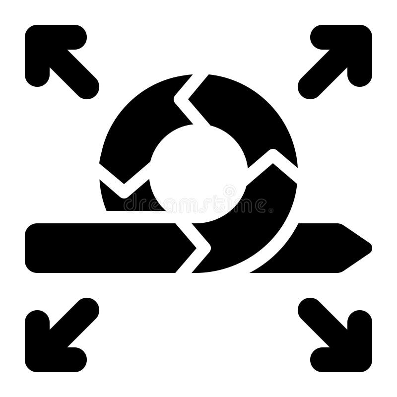 Agile Deployment, Deployment, Launch Glyph Solid Icon Stock Vector ...