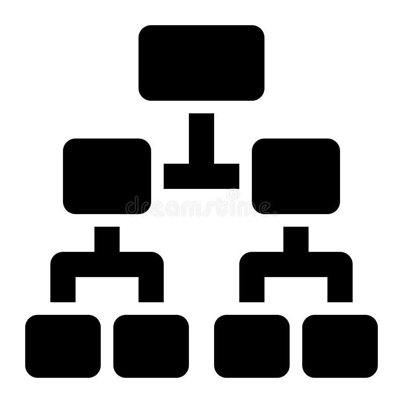 WBS, Work, Breakdown Glyph Solid Icon Stock Vector - Illustration of ...