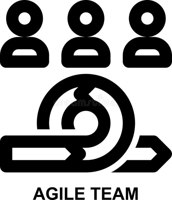 Agile Team, Agile, Group, Team, Collaboration, Project Management Outline Icon Stock Vector ...