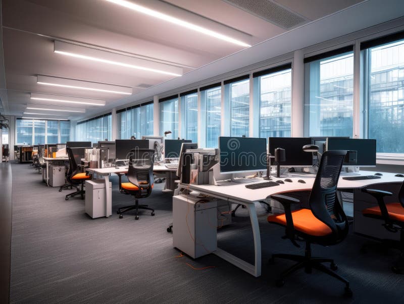 Agile Workspace with Mobile Chairs and Flexible Floor Stock ...