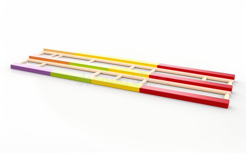 Agility Ladder on White Background Stock Illustration - Illustration of ...