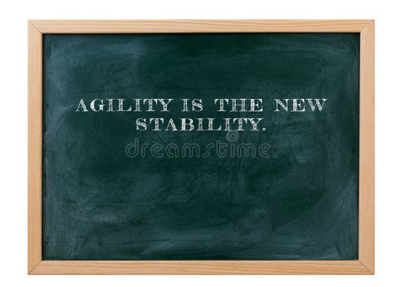 Agility is the New Stability Adapt or Get Left Behind Stock Image ...