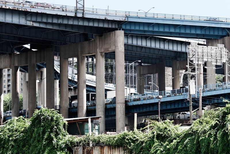 Aging infrastructure stock image. Image of highway, trucks - 21366201