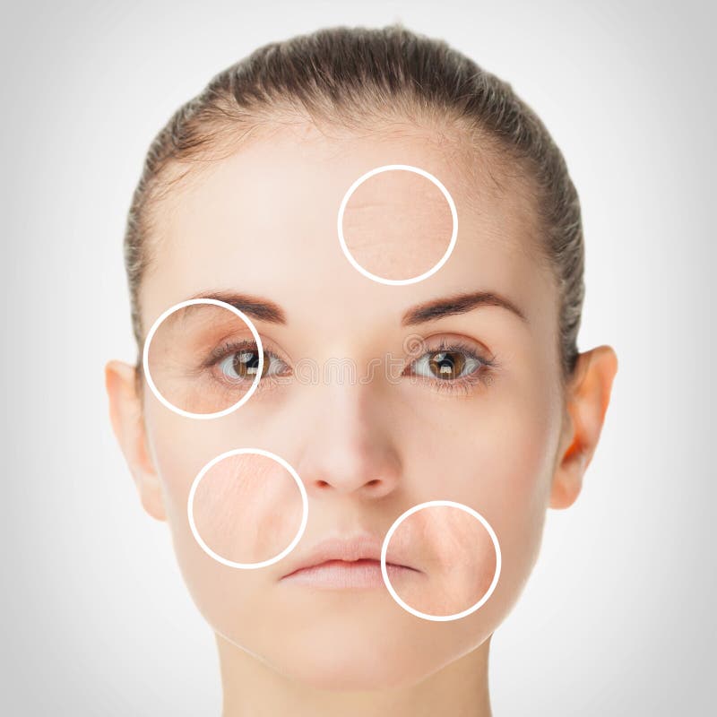 Aging Process, Rejuvenation Anti-aging Skin Procedures Stock Image ...