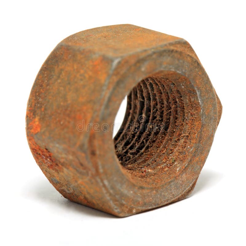 Aging rusty nut stock photo. Image of studio, equipment - 24232044