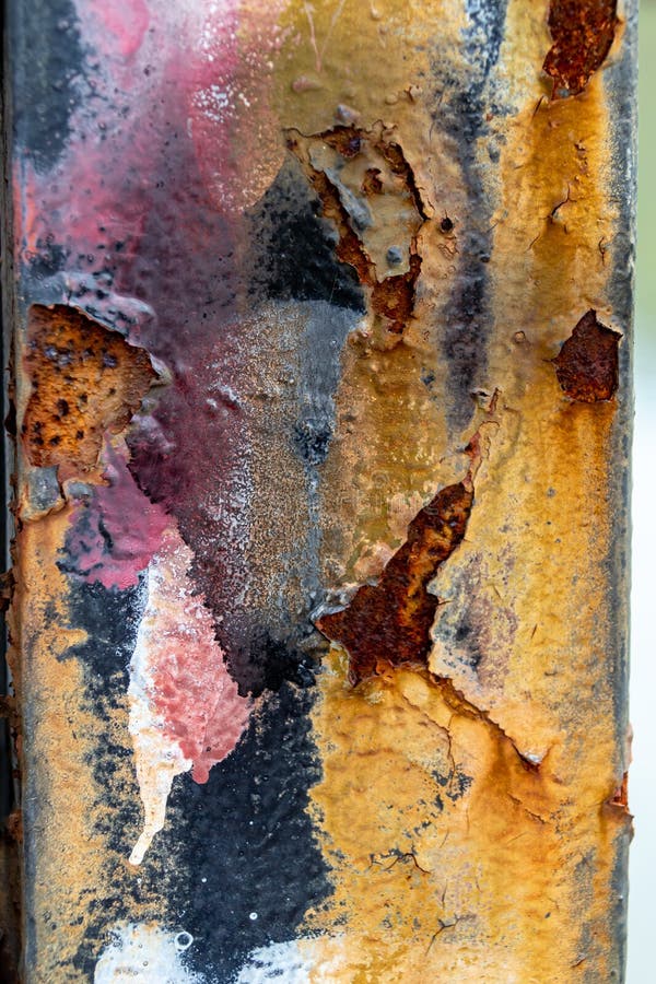 Aging Steel with Colorful Rust Stock Image - Image of aging, rust ...