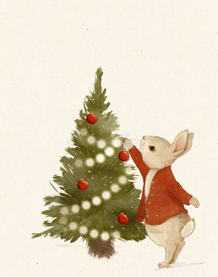 Rabbit Peter Christmas Postcard, the Winter Holidays of the Rabbit ...