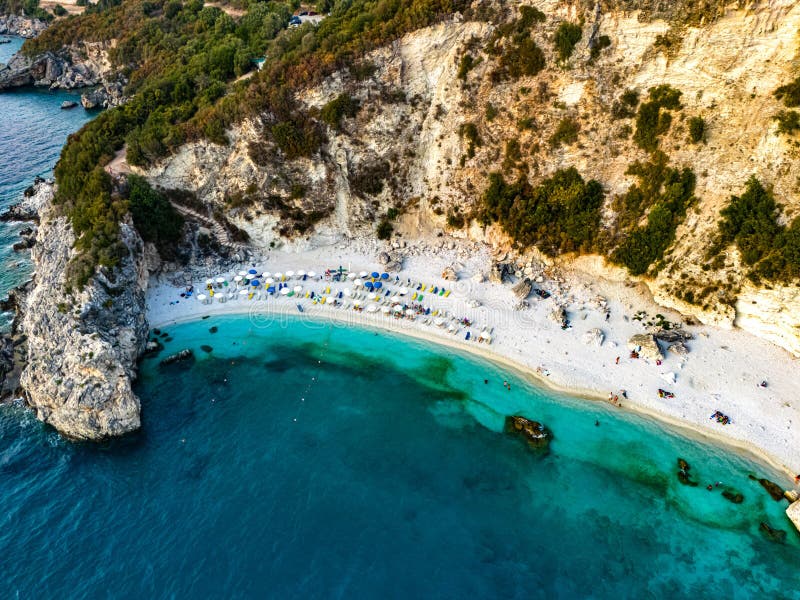 Agiofili Beach on Lefkada Island, Greece Stock Image - Image of ...