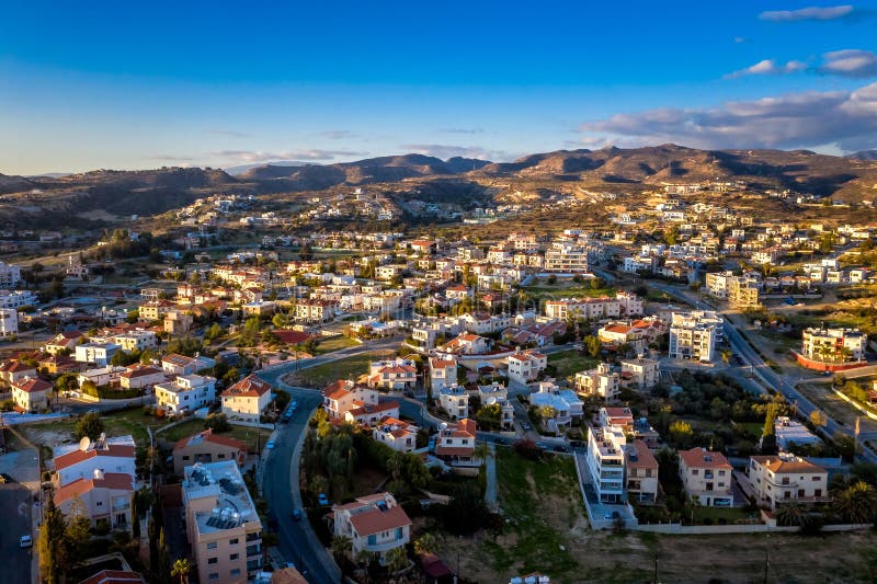 Agios Athanasios Neighborhood in Limassol, Cyprus Stock Image - Image ...