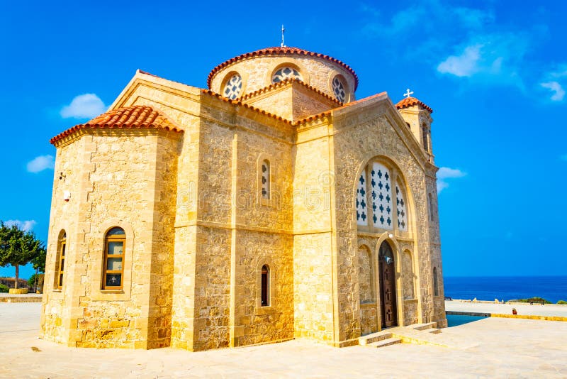 Agios Georgios Church in Paphos, Cyprus Stock Image - Image of ...