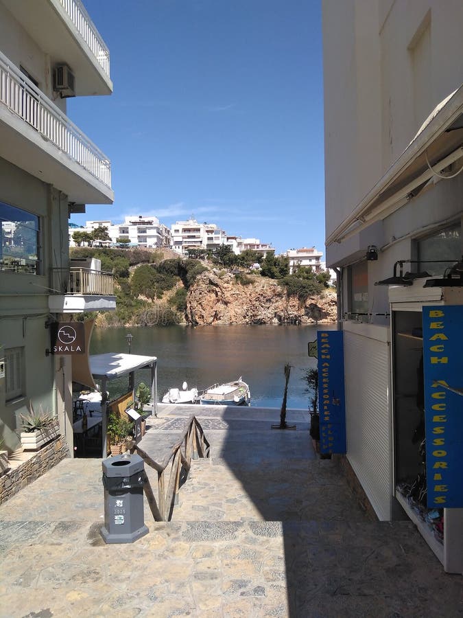 Agios Nikolaos Crete see editorial stock image. Image of crete - 270395409