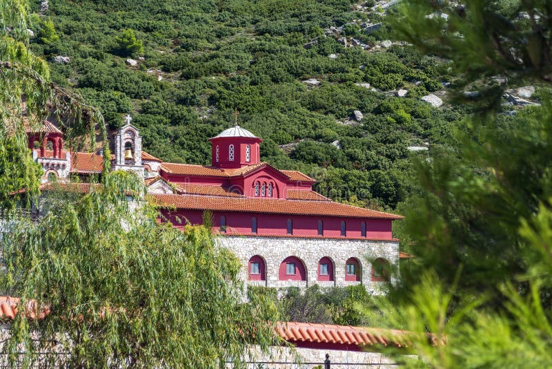 Agiou Panteleimonous Monastery in Penteli, Greece Stock Image - Image ...