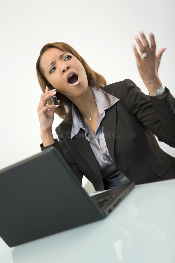 Stressful work stock photo. Image of call, center, secretary - 4213422