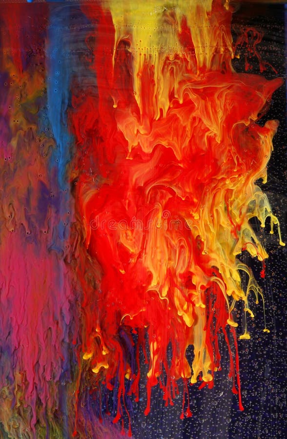 Fond rouge jaune image stock. Image du primaire, flou - 1283113