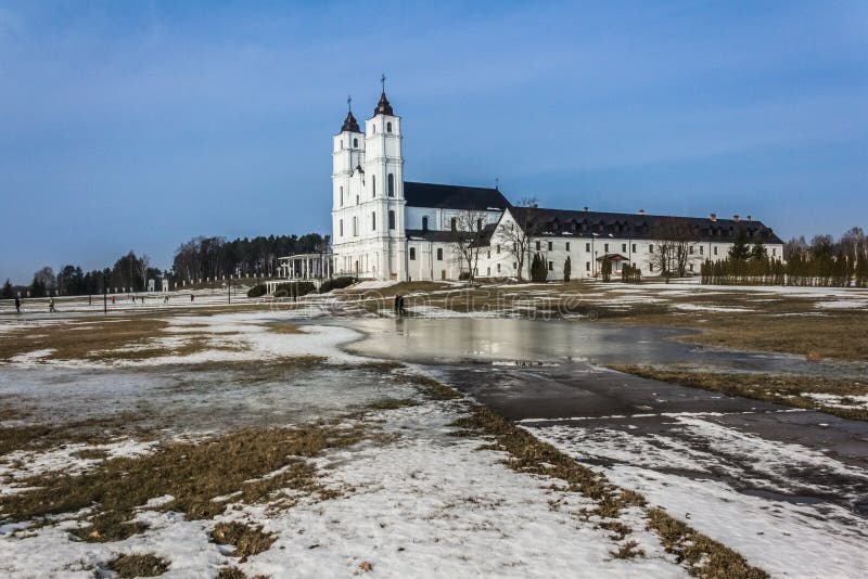 Aglona basilica stock image. Image of landscape, tree - 65906961
