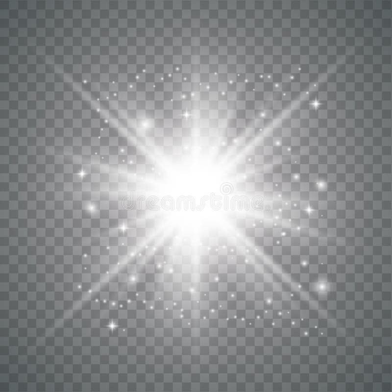 White Light Explosion Effect Stock Vector - Illustration of glitter ...