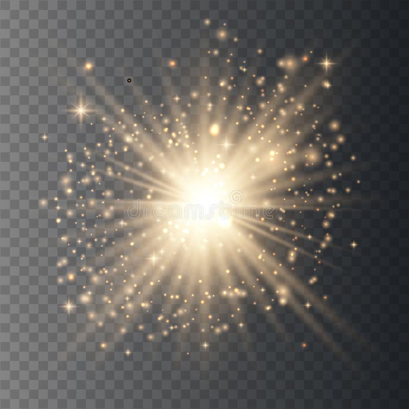 Gold Glow light effect. stock vector. Illustration of fiction - 145753913