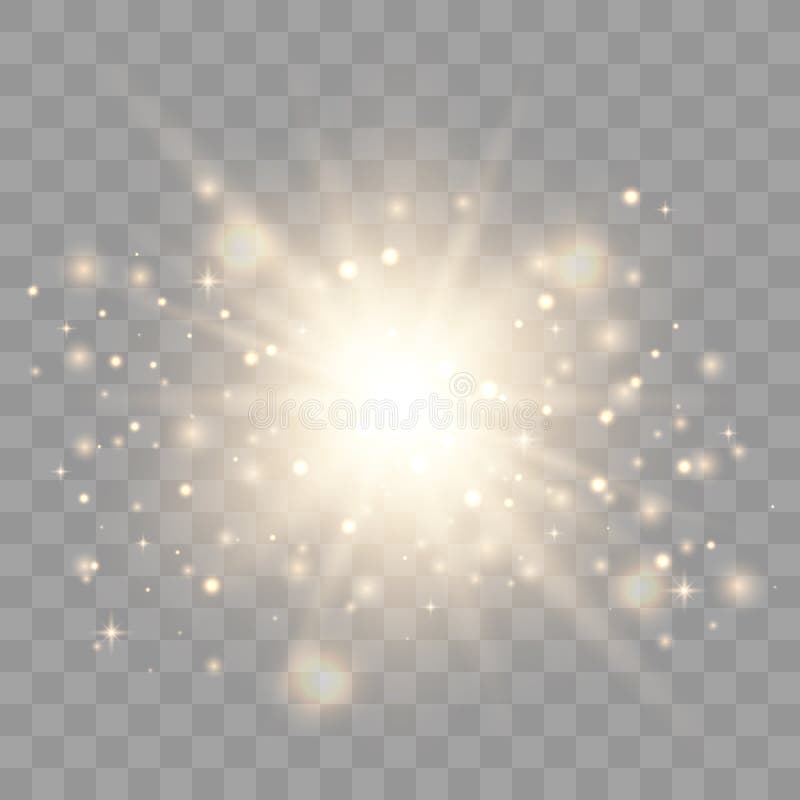 Gold Glow light effect. stock vector. Illustration of decoration ...