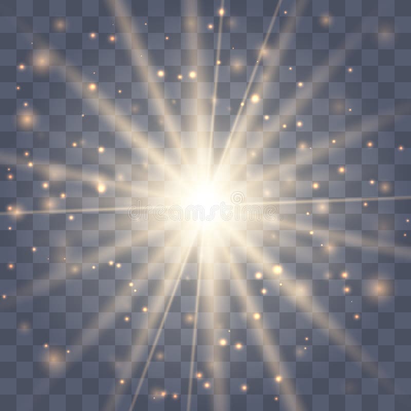 Gold Glowing Light Explodes. Stock Vector - Illustration of flash, glow ...