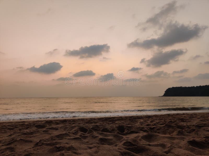AGONDA BEACH ~ GOA stock image. Image of beach, sunset - 179971391