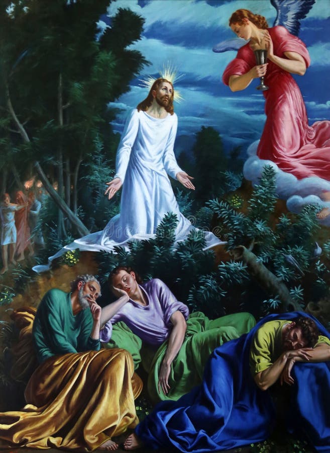 Agonia no jardim foto de stock. Imagem de religioso - 137178822