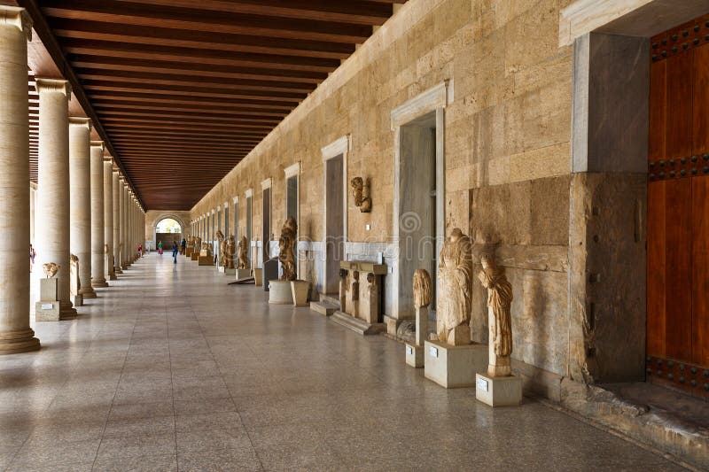 Museum at Ancient Agora Athens Greece Editorial Stock Image - Image of ...