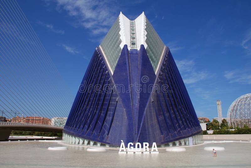 The Agora Building, Valencia Editorial Stock Image - Image of ...