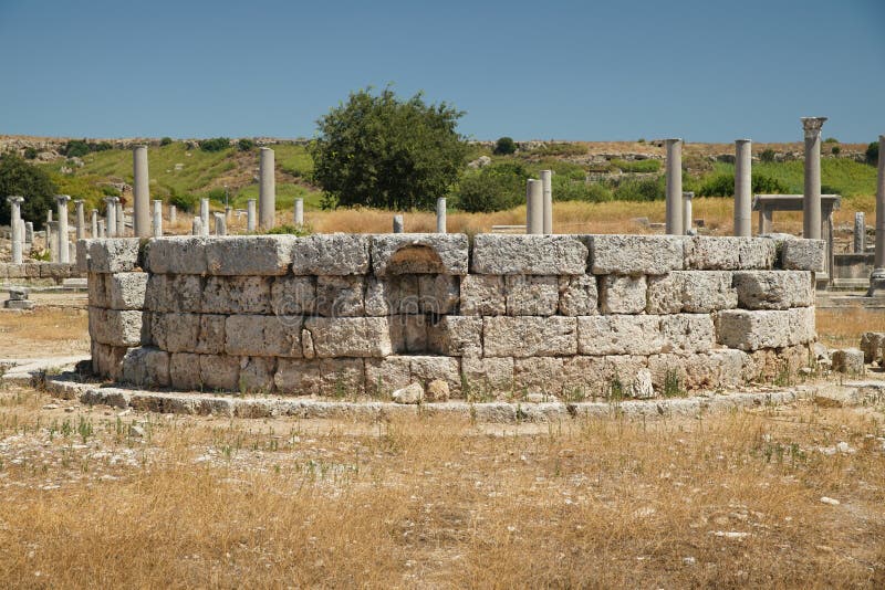 Agora of Perge Ancient City in Antalya, Turkiye Stock Photo - Image of ...