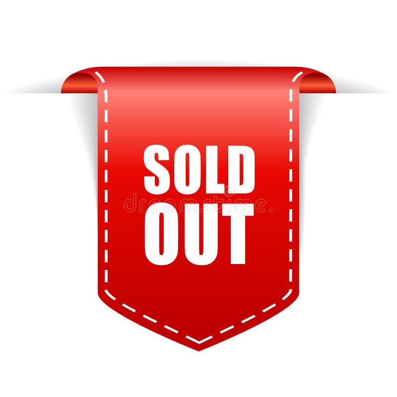 Agotado ilustración del vector. Ilustración de comercio - 64686576