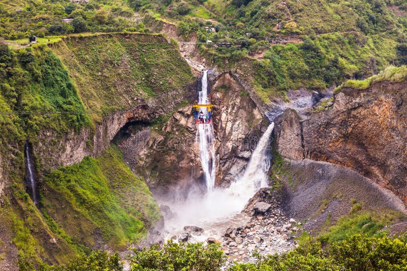 Agoyan waterfall stock image. Image of beautiful, rural - 76414245