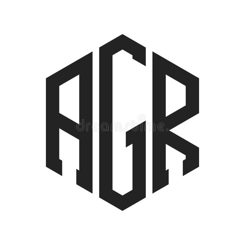 AGR Logo Design. Initial Letter AGR Monogram Logo Using Hexagon Shape ...