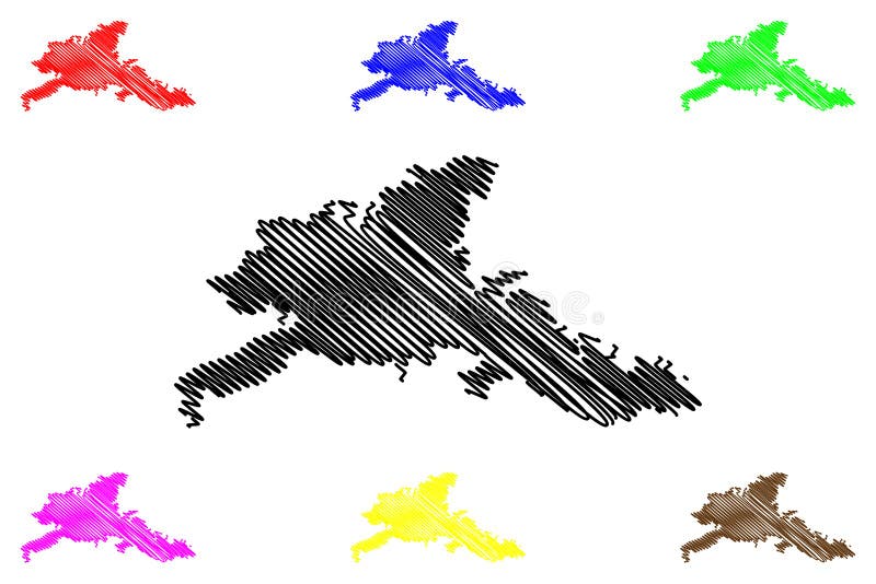 Agra District Uttar Pradesh State, Republic of India Map Vector ...