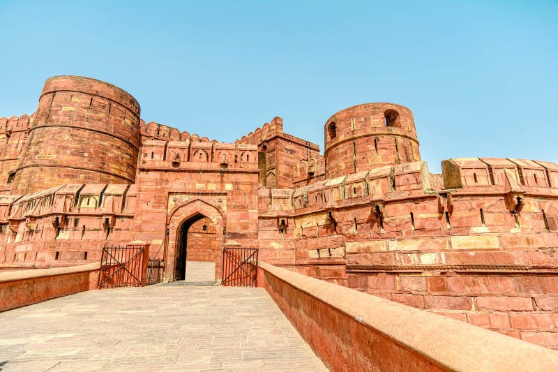 Agra Fort, Agra, Uttar Pradesh Stock Photo - Image of agra, islam: 55113178