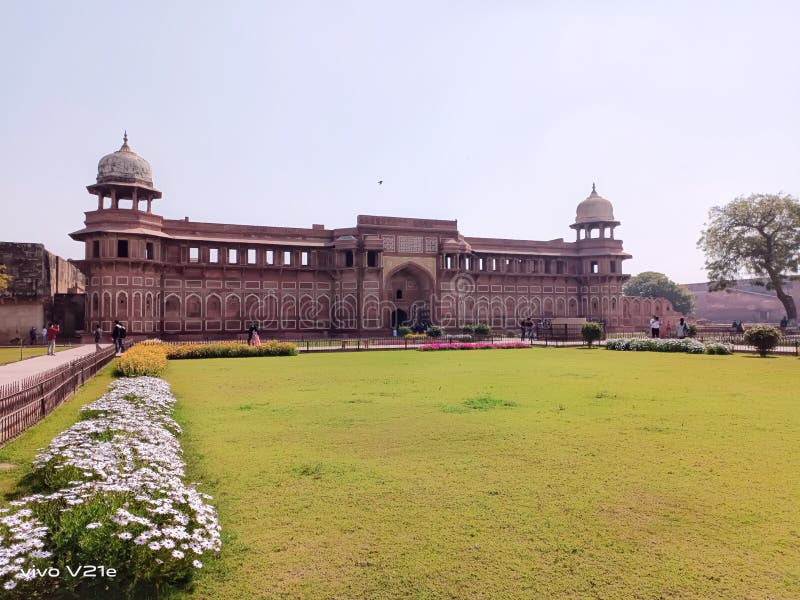 Agra Fort Example of Mughal Architecture Editorial Stock Image - Image ...