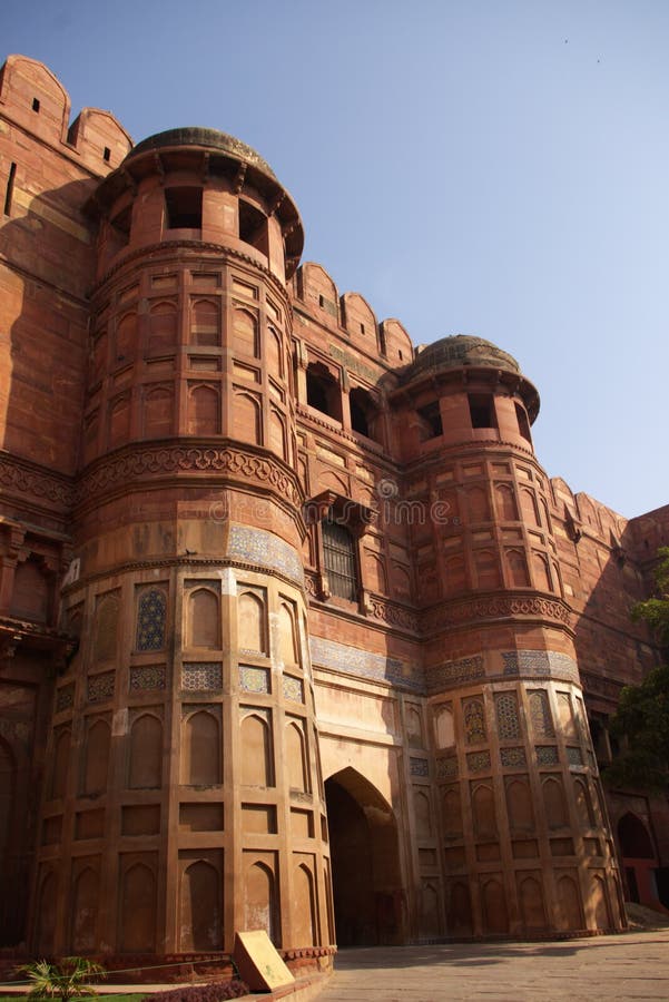 Agra fort gates stock image. Image of bricks, buildings - 2925943