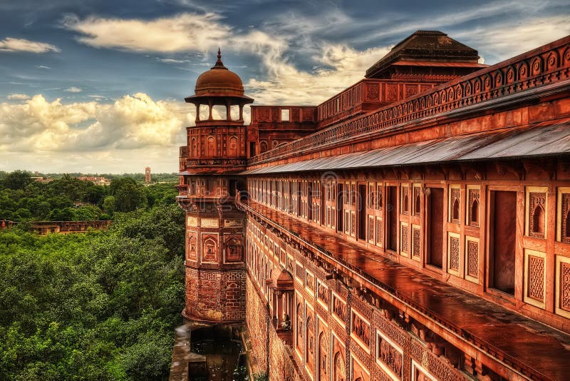 Agra Fort stock image. Image of traveling, fortification - 31913659