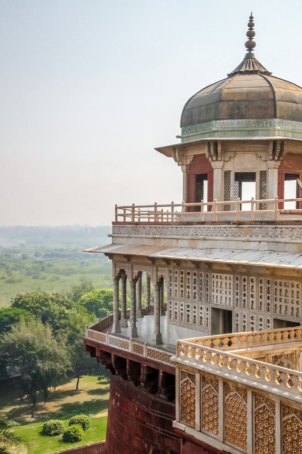 Agra Fort Tower - Agra, India Stock Photo - Image of ancient, monument ...