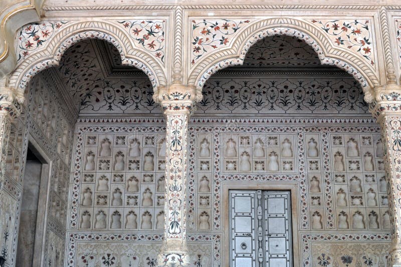 Agra Fort. stock image. Image of color, feature, indian - 39524037