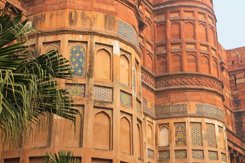 Agra, India, Element of the Building the Red Fort Editorial Photo ...