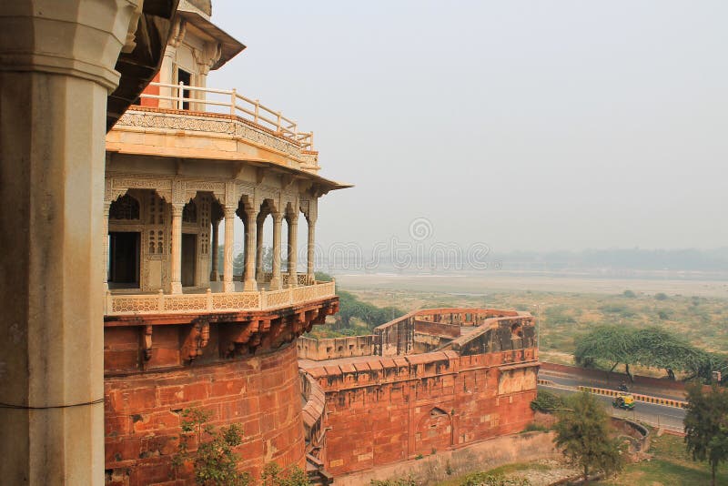 Agra, India, Red Fort, an Element of the Building Editorial Image ...