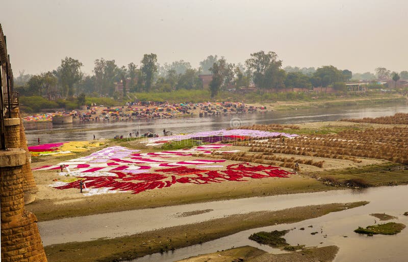 Agra India on River stock photo. Image of clothes, river - 142799174