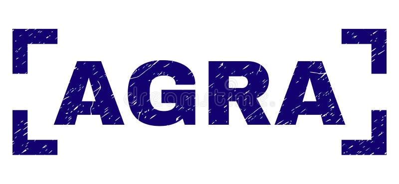 Grunge Textured AGRA Stamp Seal between Corners Stock Vector ...