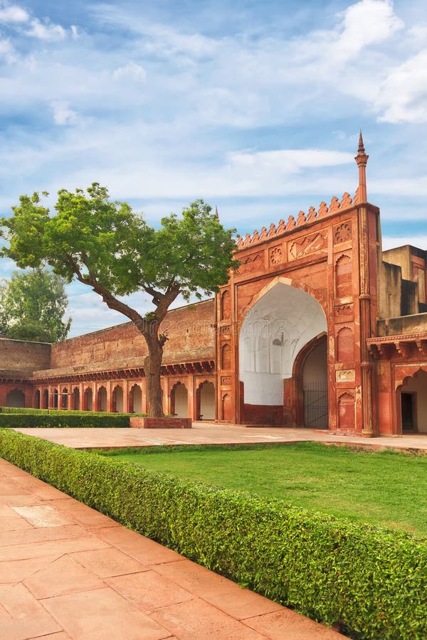 Agra Red Fort, India, Uttar Pradesh Stock Photo - Image of ancient ...