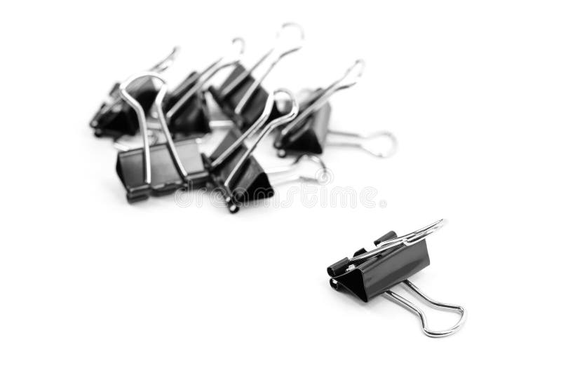 Agrafe De Reliure, Trombone D'isolement Sur Le Fond Blanc Image stock ...