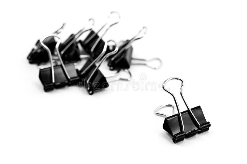 Agrafe De Reliure, Trombone D'isolement Sur Le Fond Blanc Image stock ...