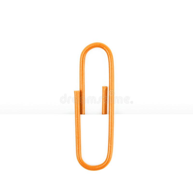 Agrafe Simple De Bureau D'isolement Photo stock - Image du objet ...