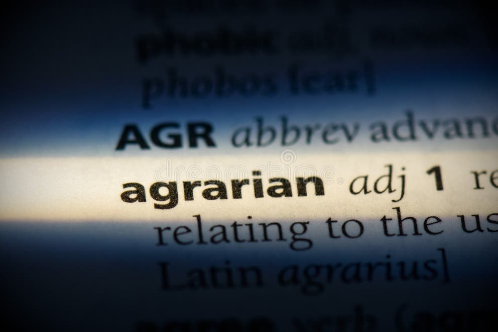 Agrarian stock image. Image of etymology, vocabulary - 161577135
