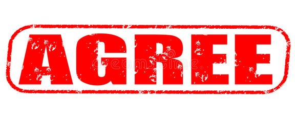 Agree stamp stock illustration. Illustration of isolated - 99833039