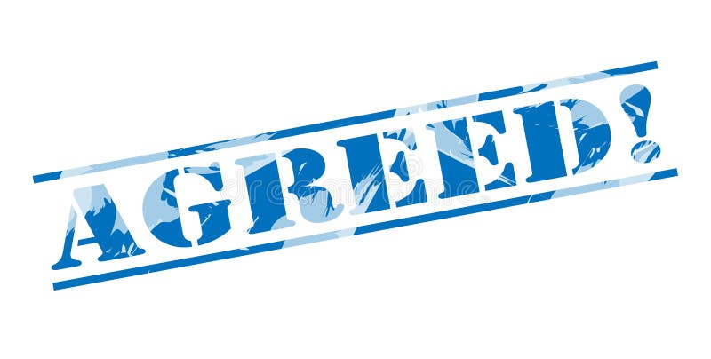 Agreed stock illustration. Illustration of succeed, right - 535148