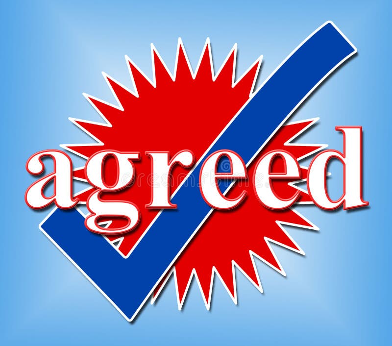 Agreed stock illustration. Illustration of honnor, bargain - 85927